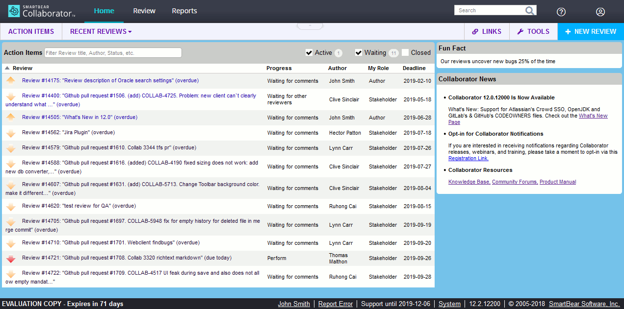 Create Reviews | Collaborator Documentation
